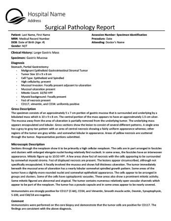 Your pathology report: the key to understanding your GIST - The Life ...