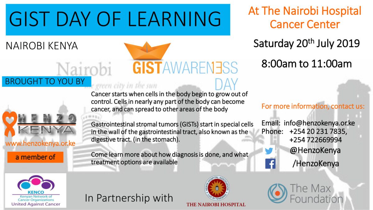 GIST Awareness Day – Nairobi, Kenya – The Life Raft Group