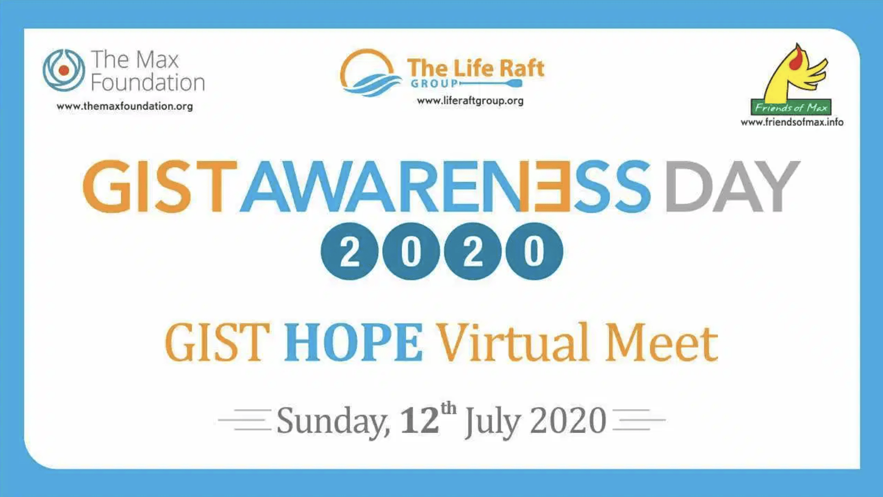GIST Awareness Day 2020 – India – The Life Raft Group