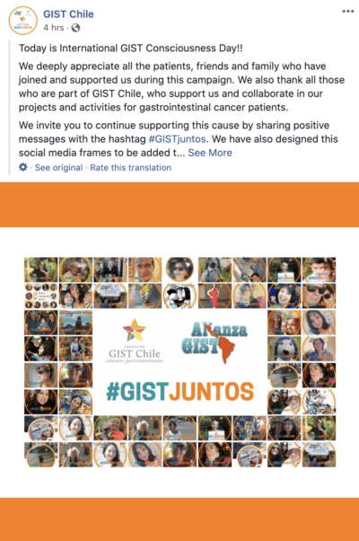 GIST Awareness Day 2020 - Chile - The Life Raft Group