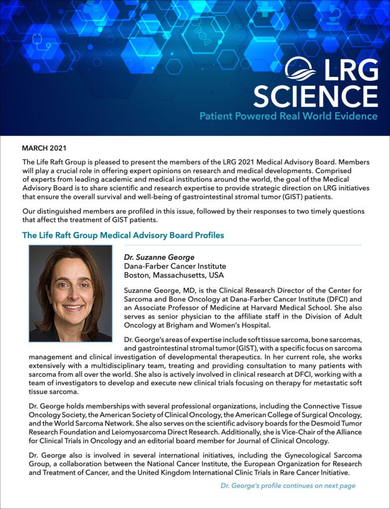 The Life Raft Group Medical Advisory Board – The Life Raft Group