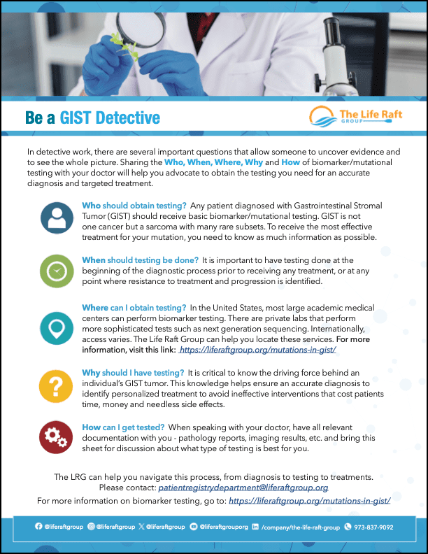 For Newly Diagnosed Patients - The Life Raft Group